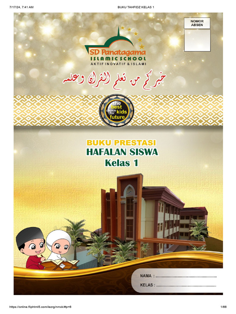 Buku Tahfidz Kelas 111 | PDF