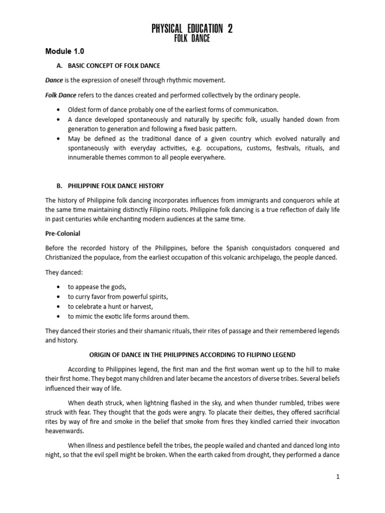 Pe 2 Module 1 1 | PDF