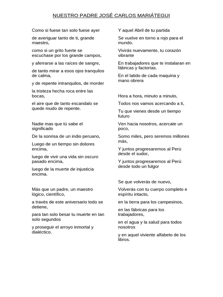 poema jose carlos | PDF