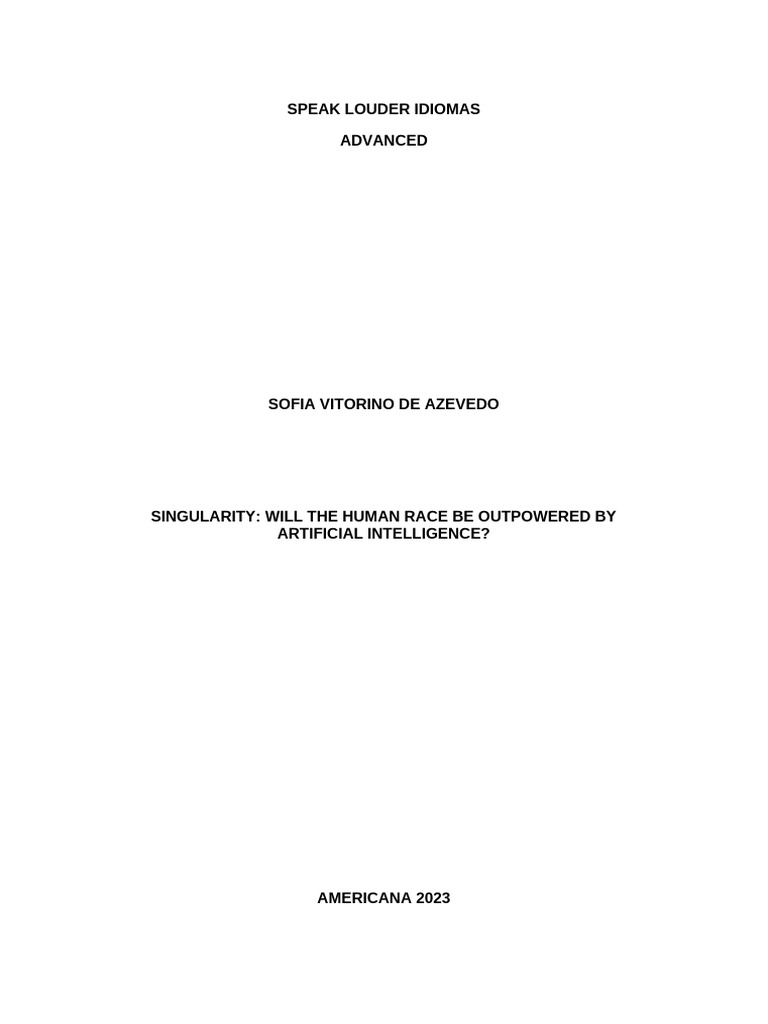 Singularity Ai | PDF