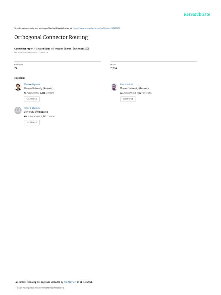 Optimal Orthogonal Connector Routing | PDF | Vertex (Graph Theory ...