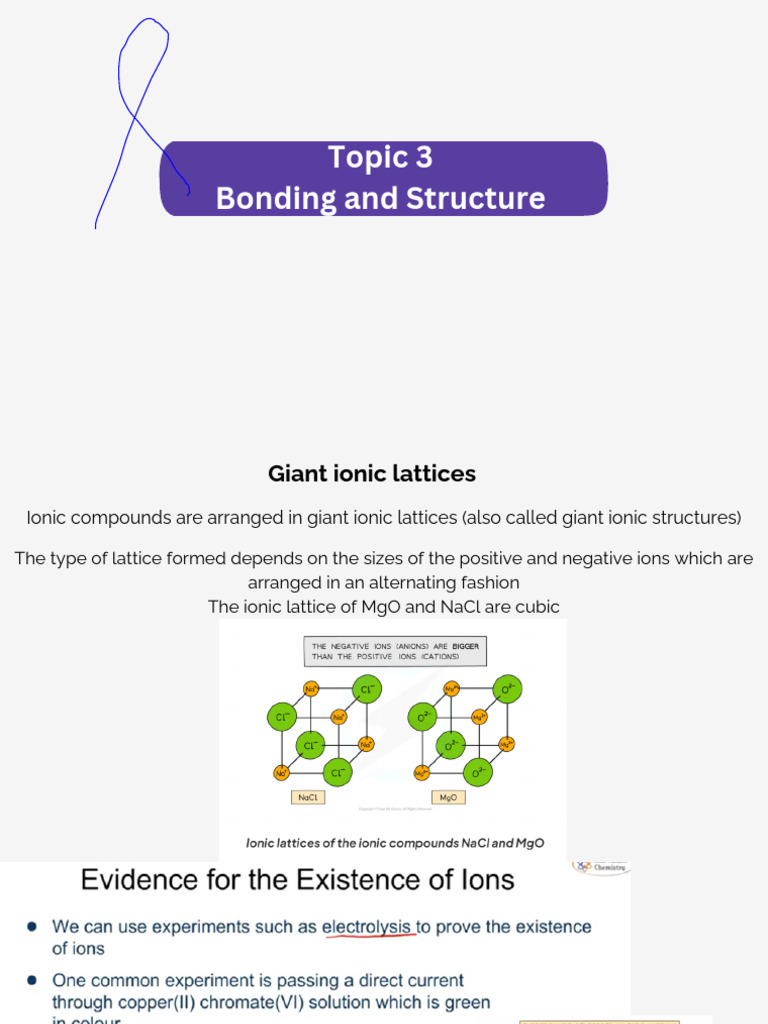 AS Topic 3 Bonding and Structure | PDF