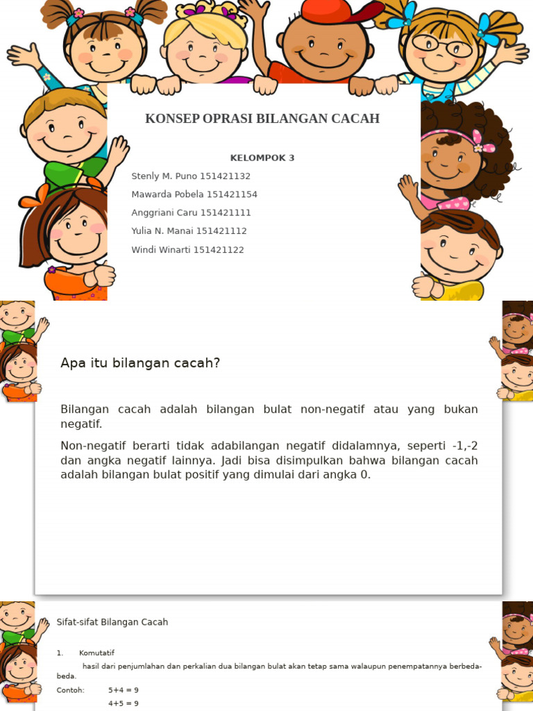 Konsep Oprasi Bilangan Cacah | PDF