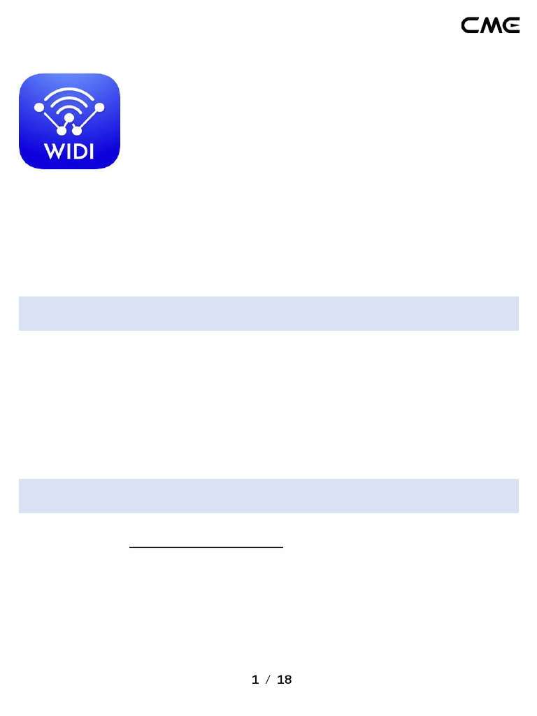 WIDI-App-user-manual_V06_release_en | PDF