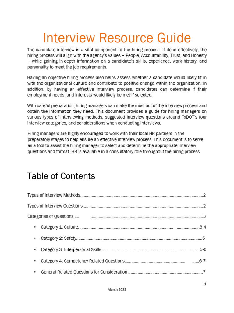 Interview Resource | PDF