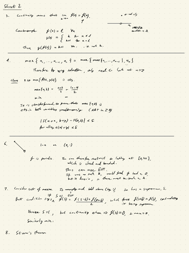 Alex Analysis Notes 2 | PDF