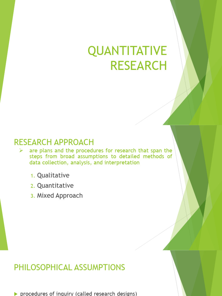 Quantitative Research | PDF