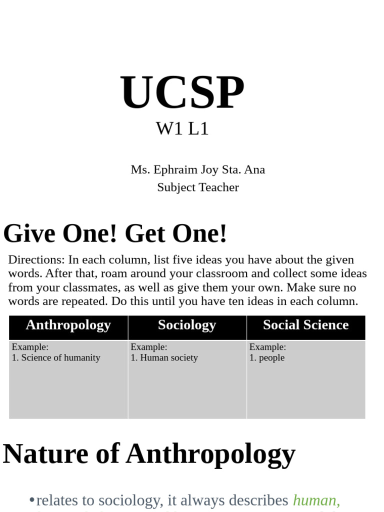 Ucsp W1L1 | PDF