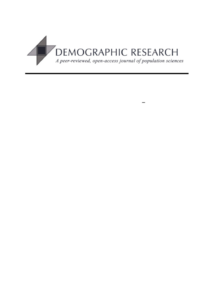 Demographic Research: Volume 51, Article 3, Pages 49 Published 18 July ...