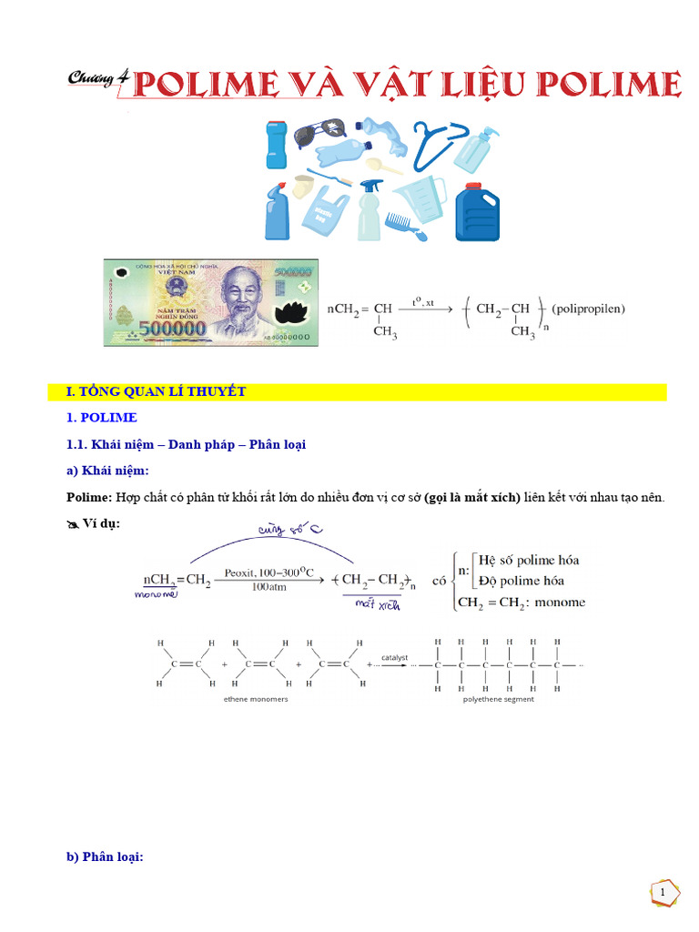 Chương 4 Polime-In HS | PDF