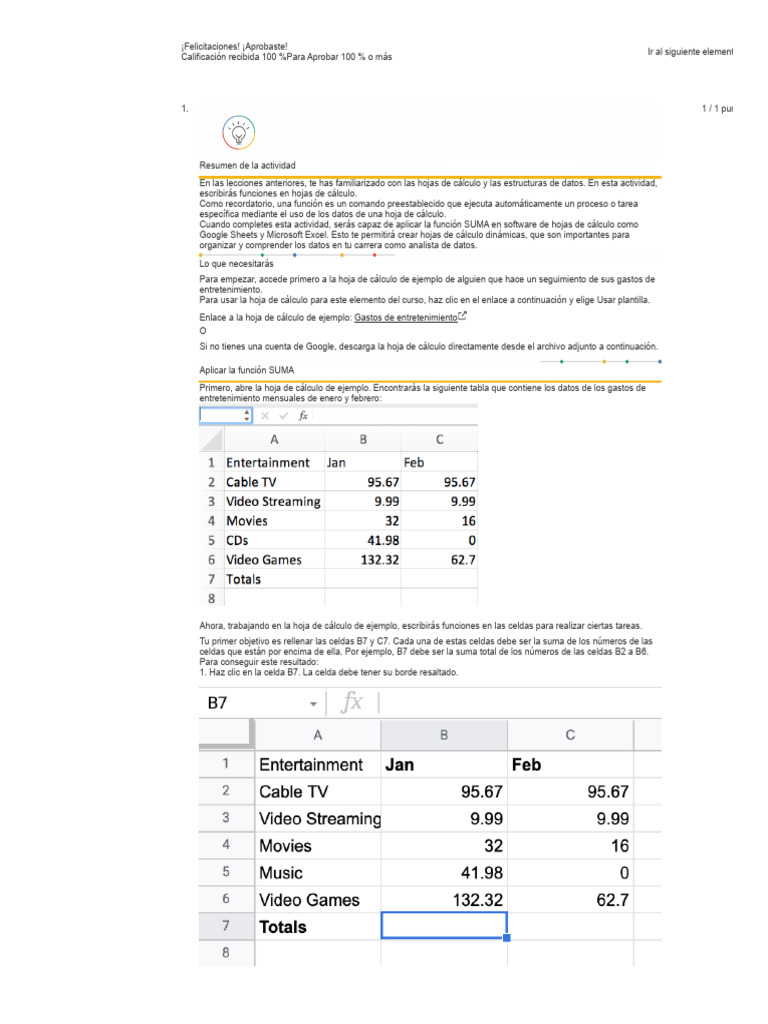 Actividad Práctica - Aplicación de Una Función - Coursera | PDF