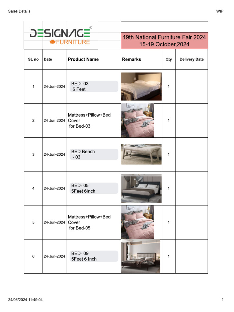 NFF-24 Display Products List | PDF