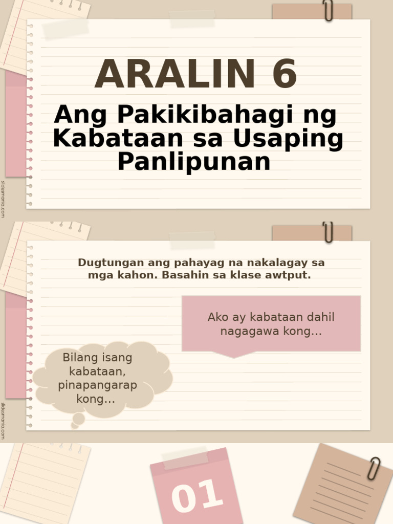 Aralin 6 | PDF | Youth | Philippines