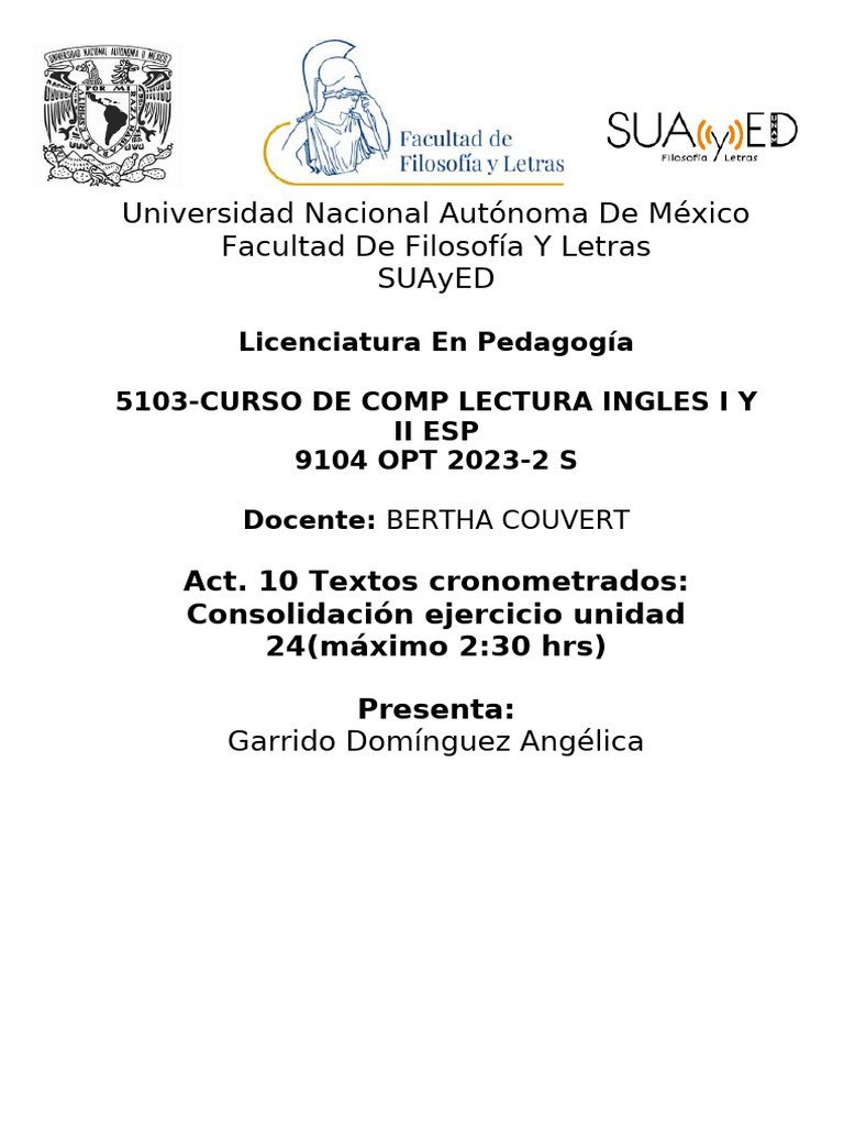 Garrido Dominguez Angelica 9104 COMP LEC InglesI y EspII Act10 | PDF ...