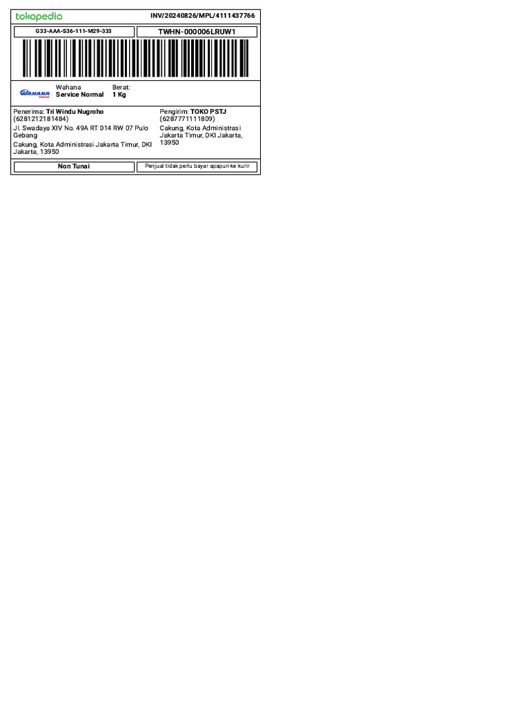 Shipping Label | PDF