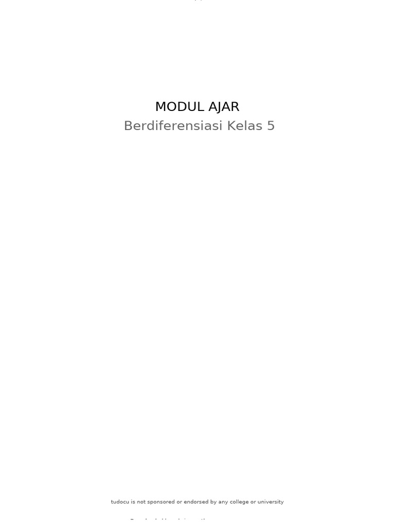 Modul Ajar-Berdiferensiasi-Kelas-5 | PDF