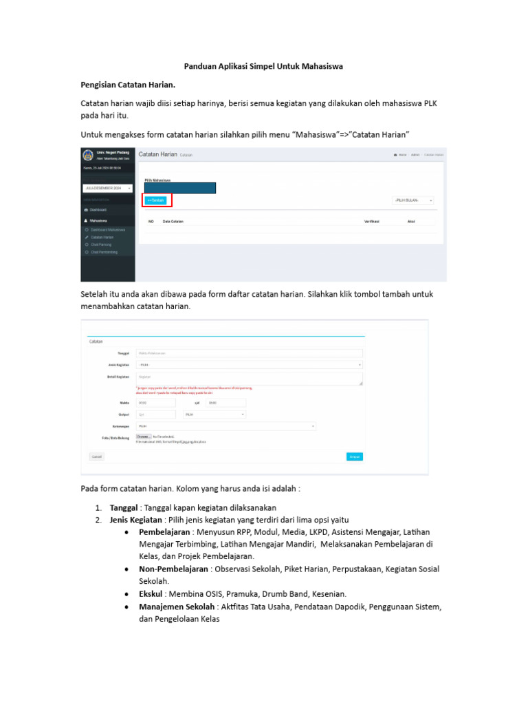 Panduan Simpel Untuk Mahasiswa | PDF