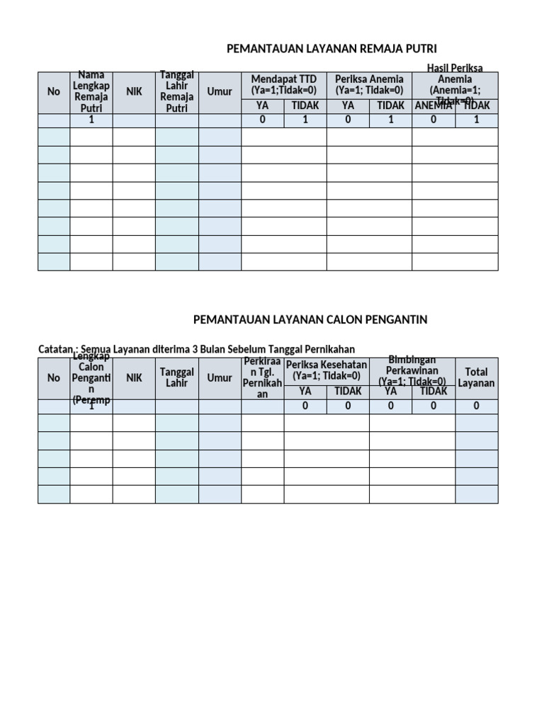 Template Stunting Print | PDF