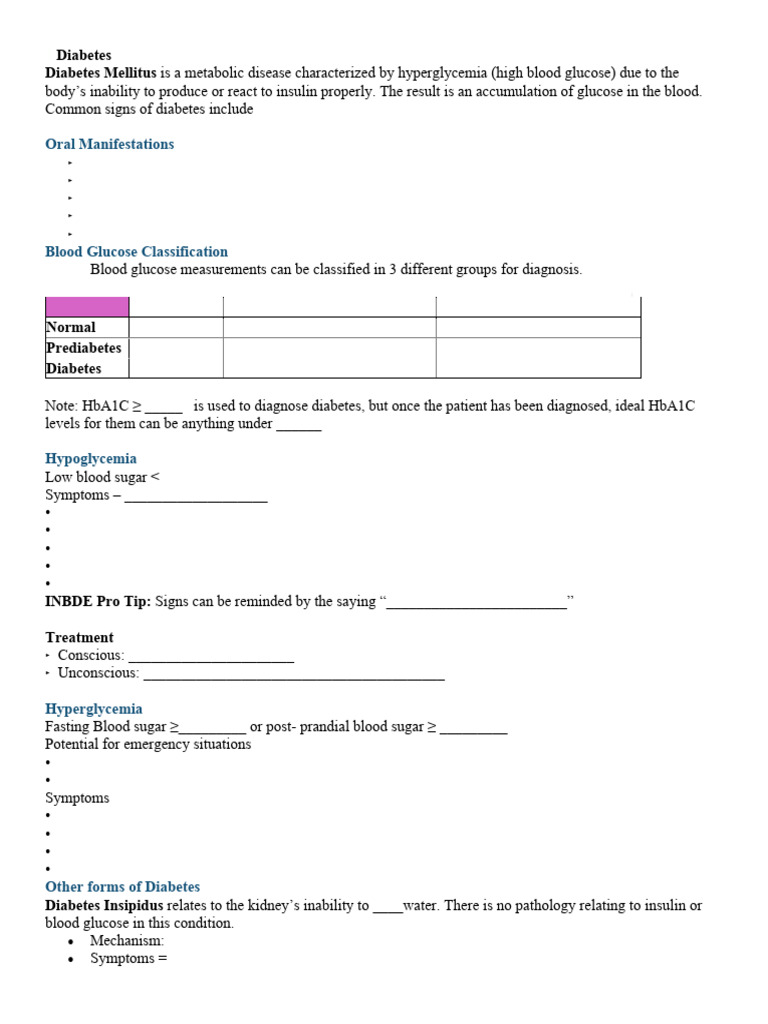 Diabetes | PDF | Management Of Hiv/Aids | Wellness
