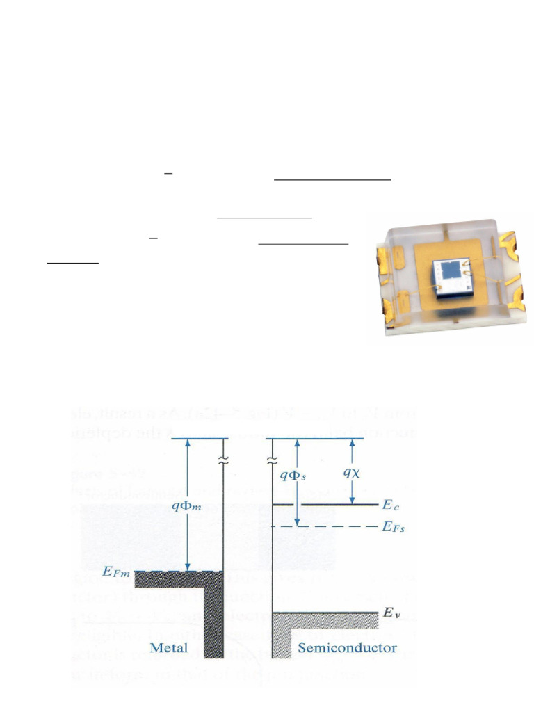 Metal-Semiconductor Contacts | PDF