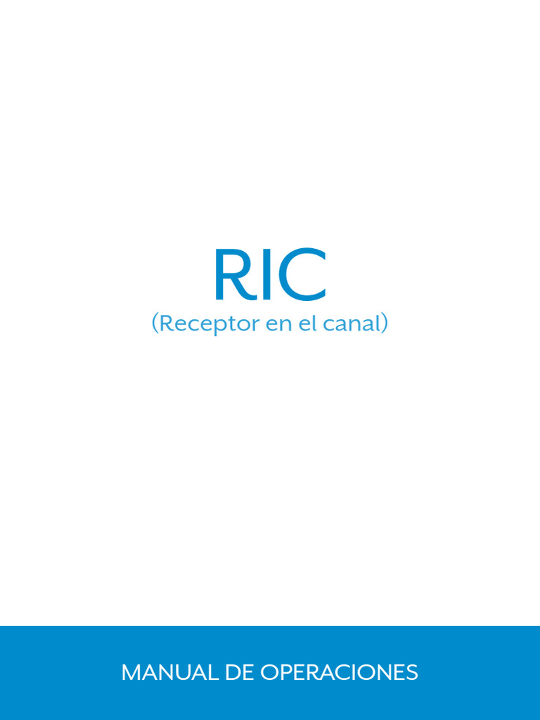 RIC Operations Manual | PDF