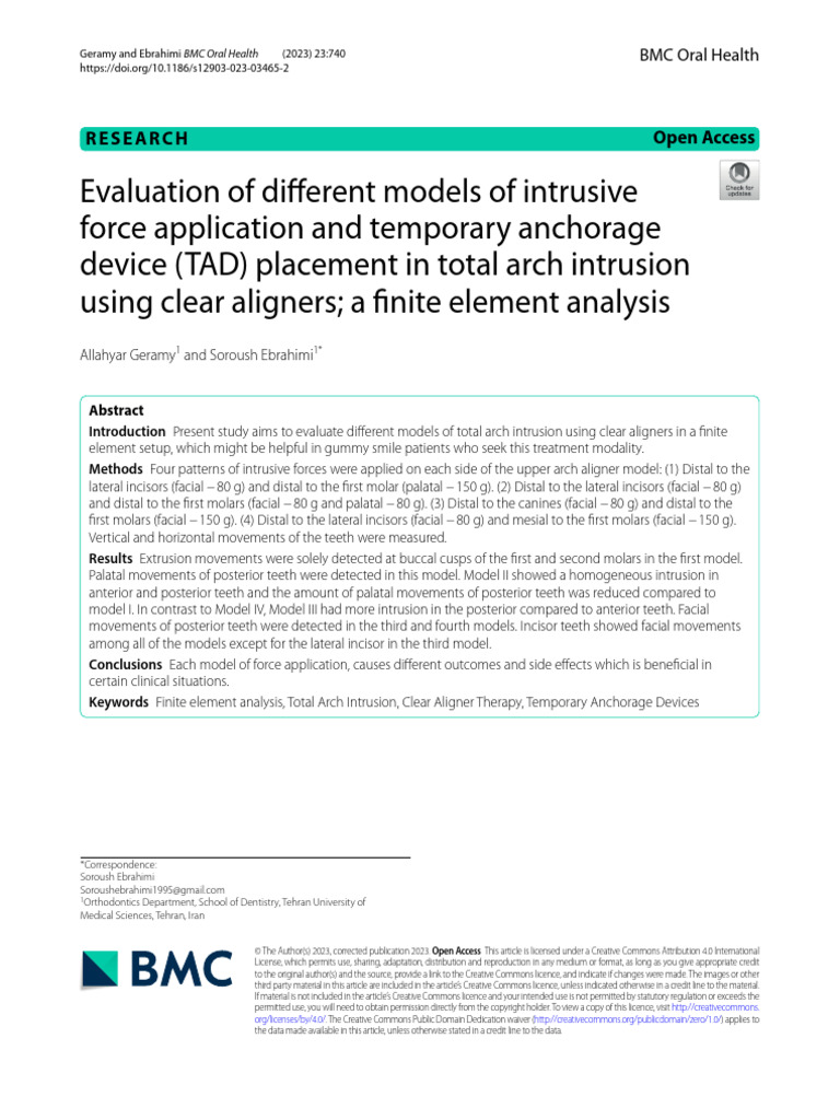 2023 - Geramy - Evaluation of different models of intrusive force | PDF