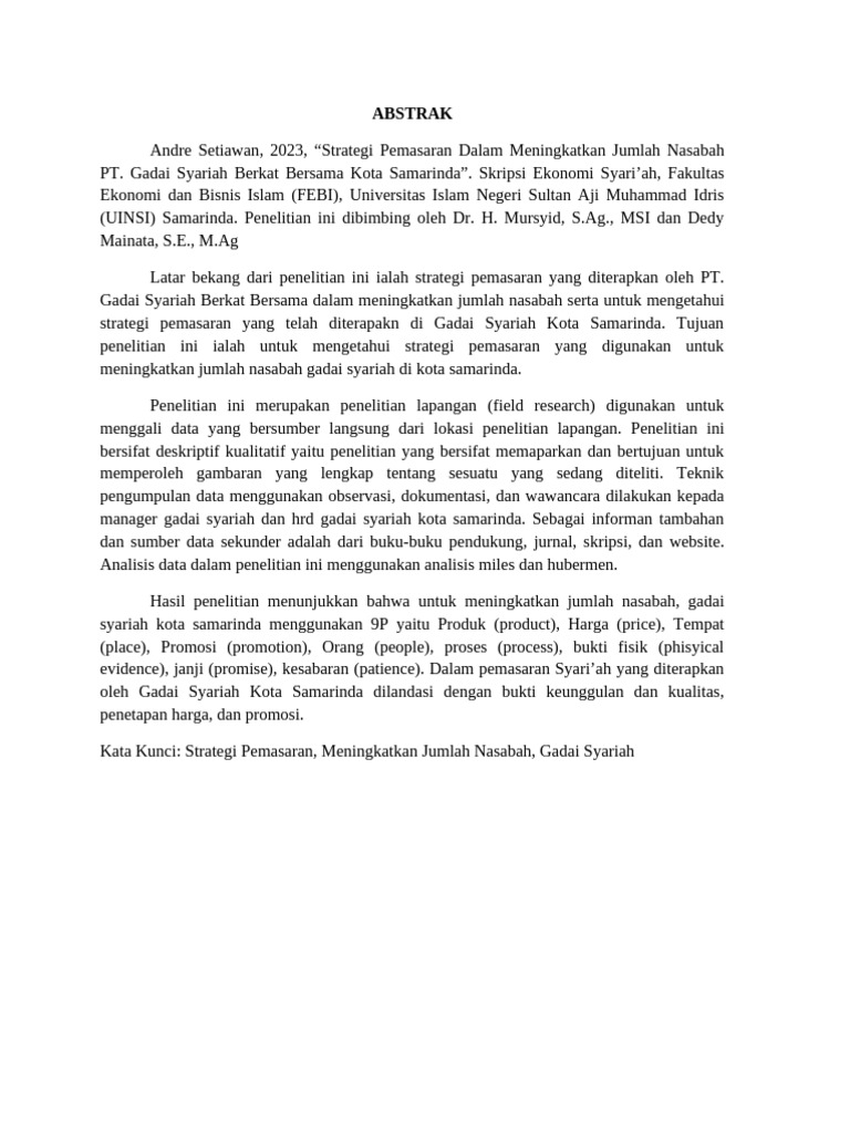 Andre Setiawan | PDF