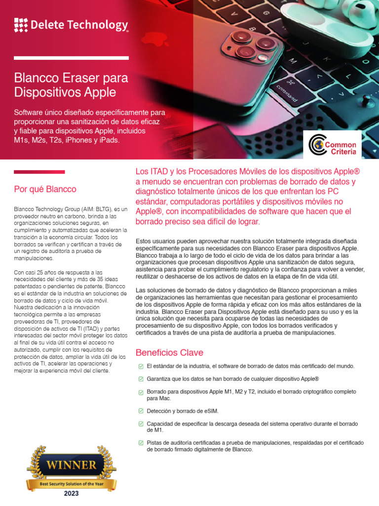 Blancco Apple Devices | PDF