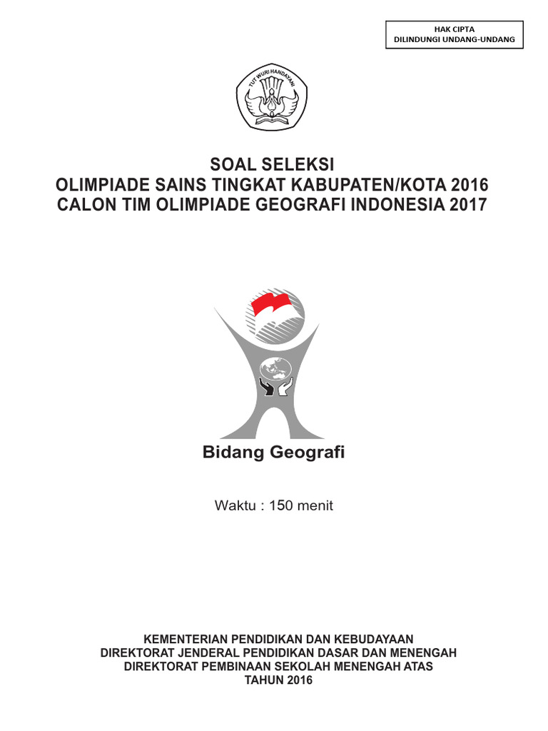 OSK Geografi 2016 - Soal | PDF