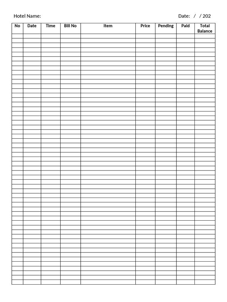 Restaurant Bill | PDF