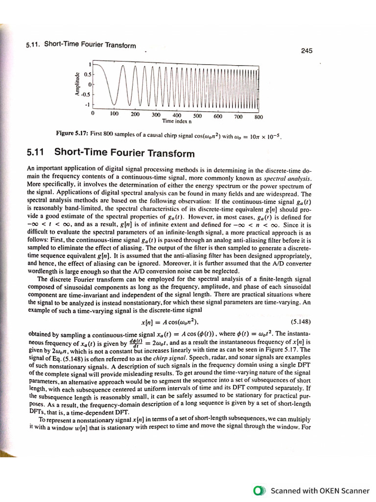 DSP STFT Chap 5 | PDF