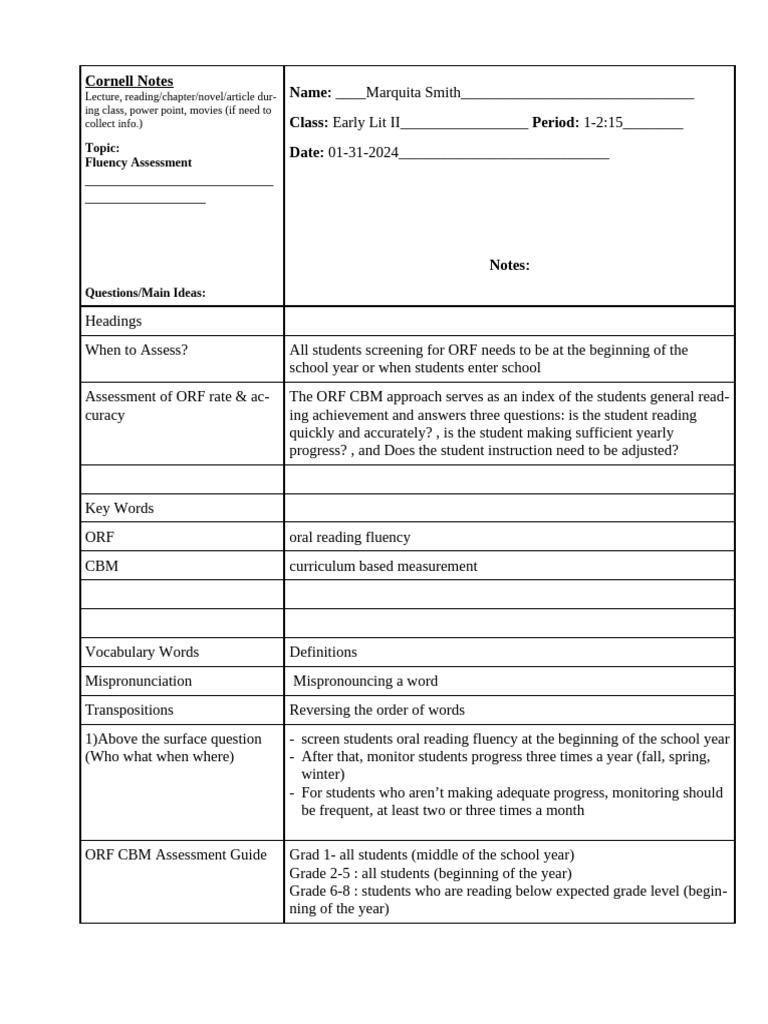 CornellNotes28229 3 | PDF