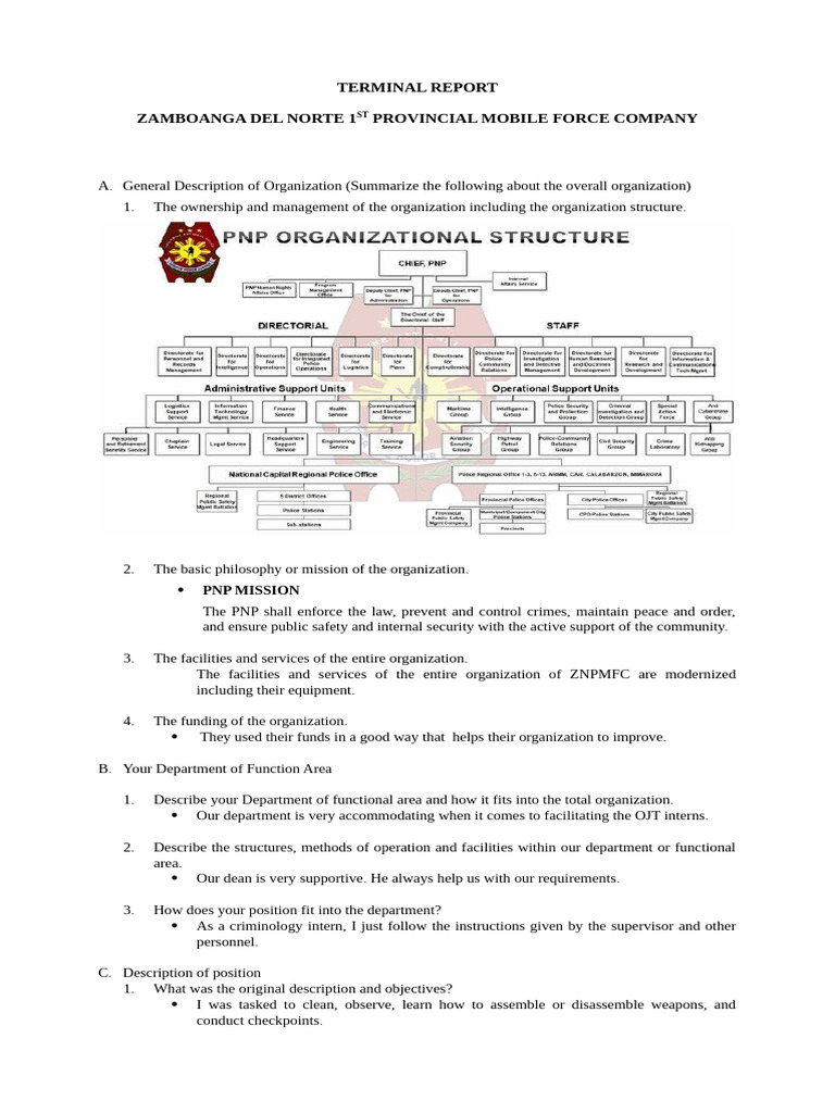 Terminal-Report-Pmfc Bhingkat | PDF