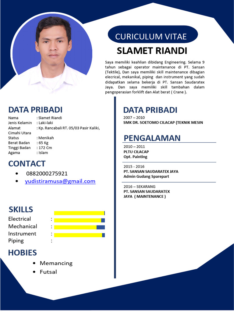 Cv. Slamet Riandi | PDF Cv. Slamet Riandi | PDF