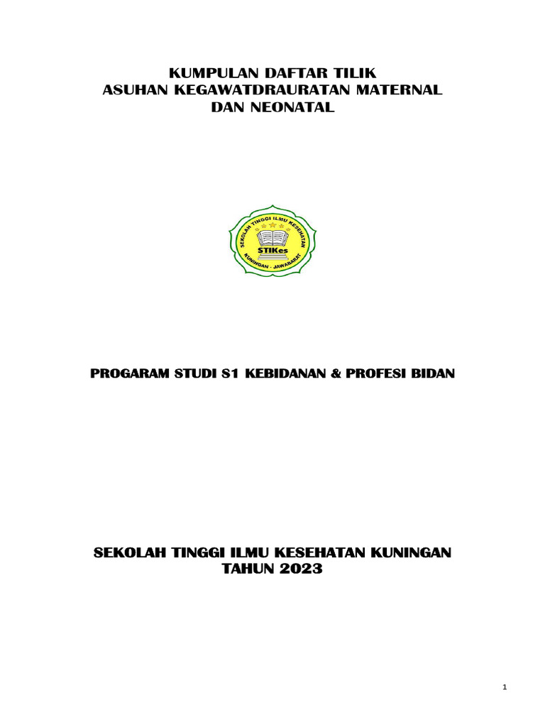 Kumpulan Daftil Kegawatdaruratan | PDF