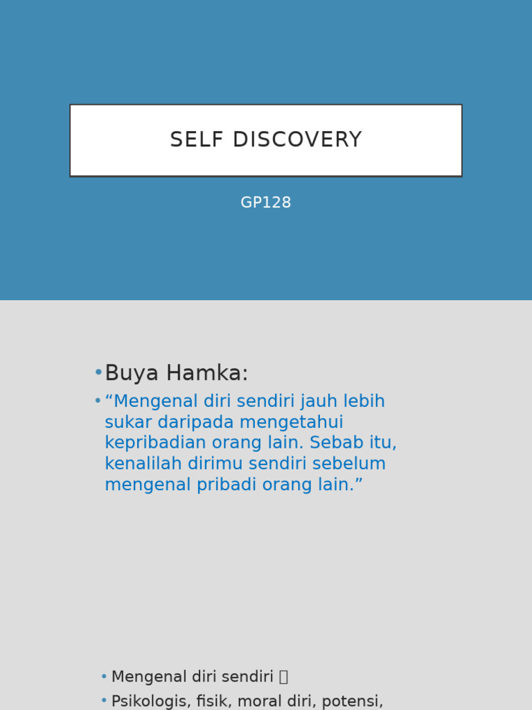 Self Discovery | PDF