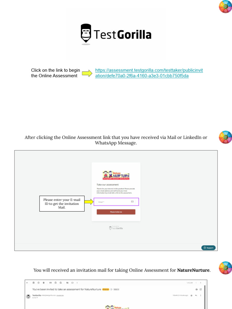 TestGorilla Step-By-Step Guide Slideshow 22-05-2023 | PDF