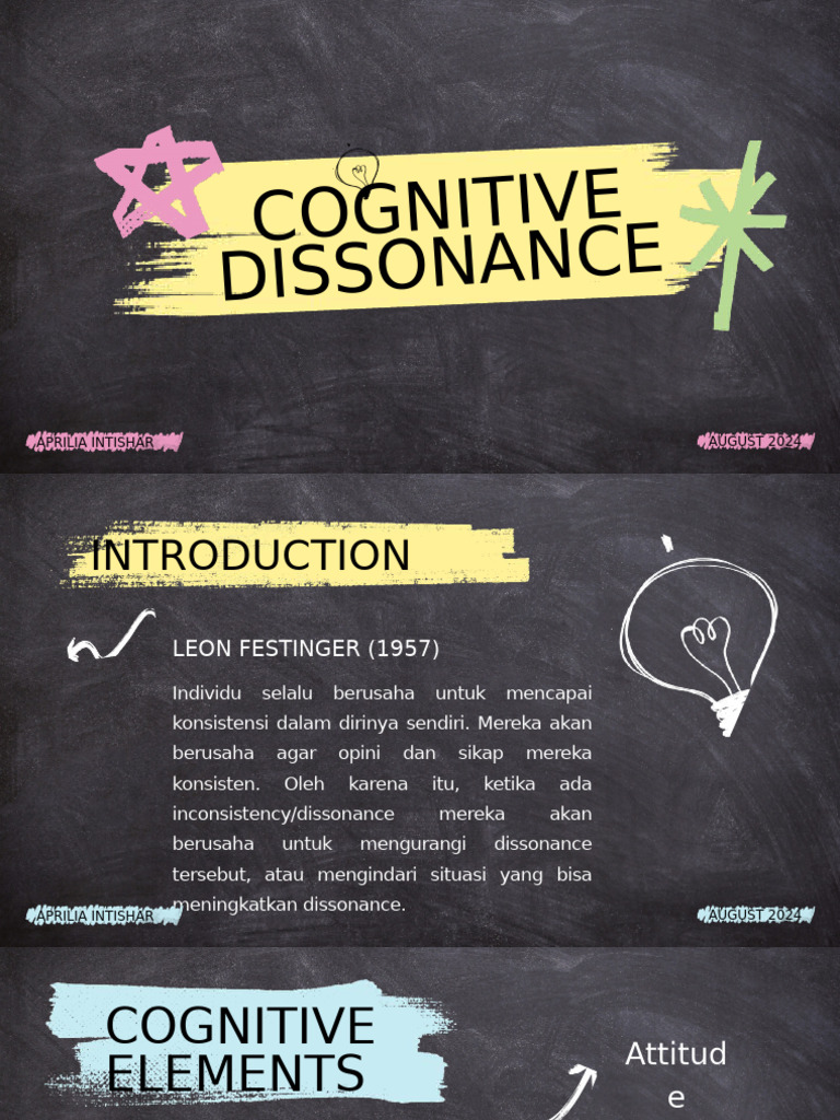 Cognitive Dissonance | PDF