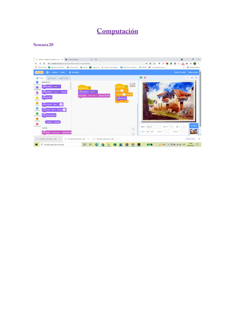 Proyecto Scratch - Semana 20 | PDF