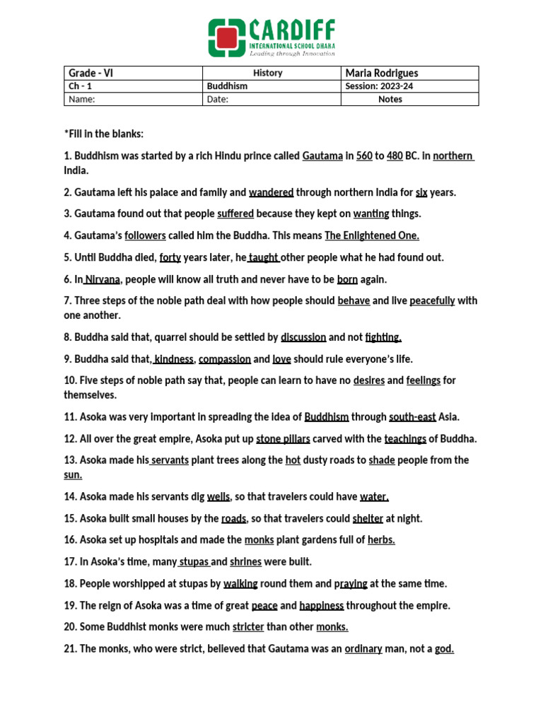 Class 6 - History CH 1 - Notes | PDF