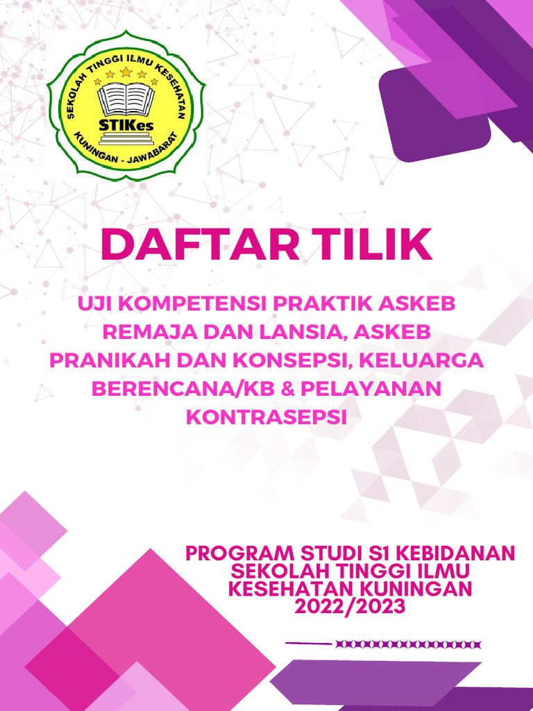DAFTIL UK Askeb Remaja, Lansia, Pranikah, KB - 2023 Rev 2 | PDF