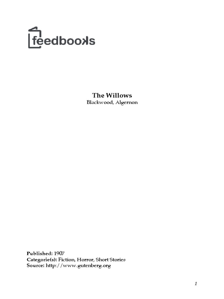 The Willows: Blackwood, Algernon | PDF | Nature