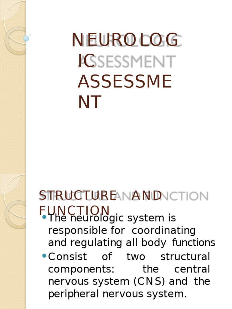 b12 Neurologic Assessment | PDF