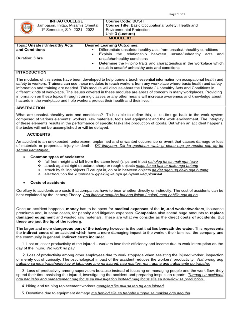 Module 3 4 Bosh Pdf
