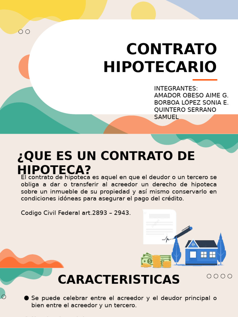 Contrato de Hipoteca | PDF