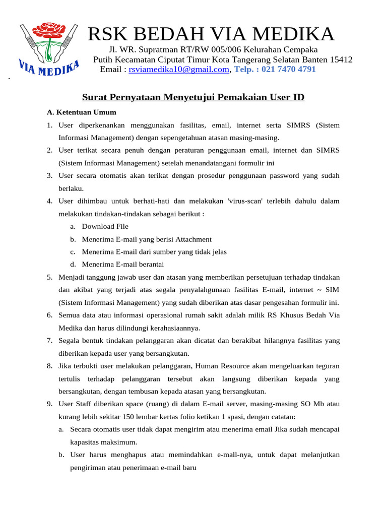 Form Akses User Dan Komputer | PDF