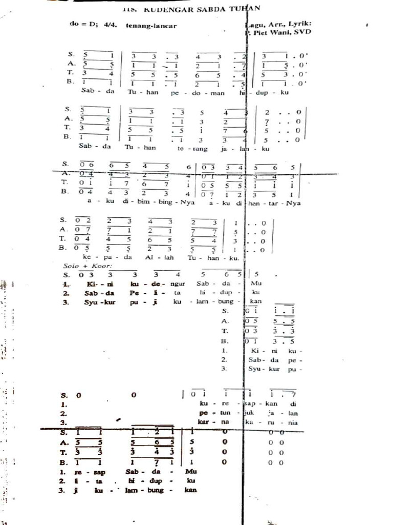 Kudengar Sabda Tuhan | PDF