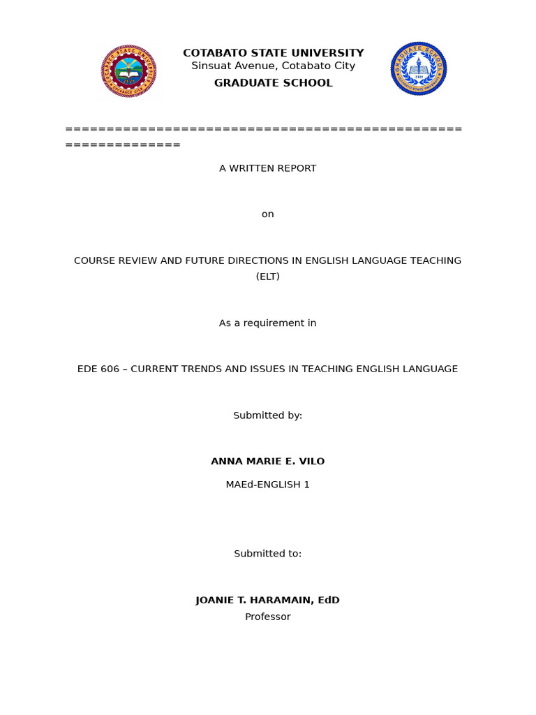 Written Report | PDF