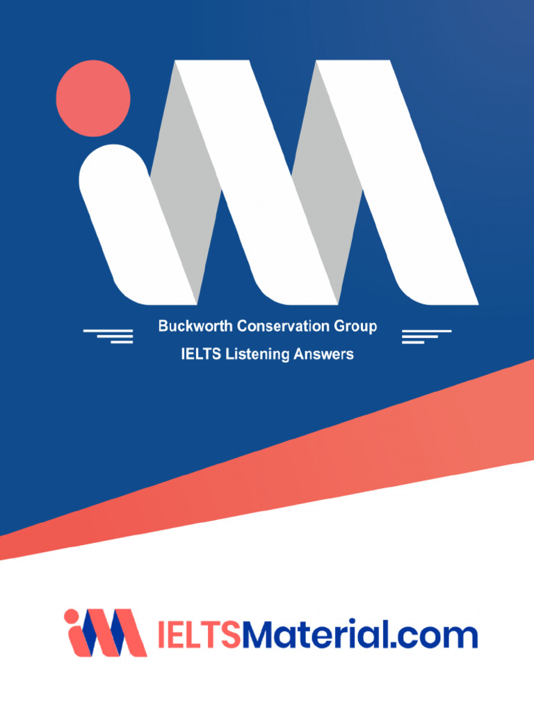 Buckworth Conservation Group Listening Answers | PDF