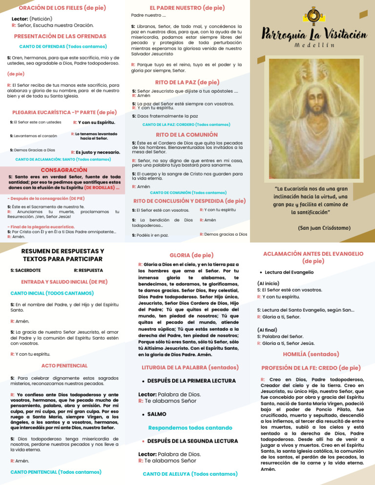 Folleto Respuestas Eucaristía | PDF